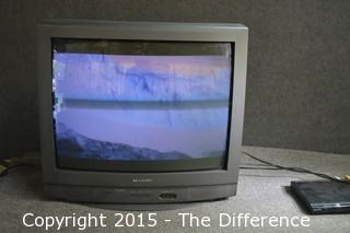The Difference - Auction: May Estate Auction ITEM: Working 27-inch Sharp TV